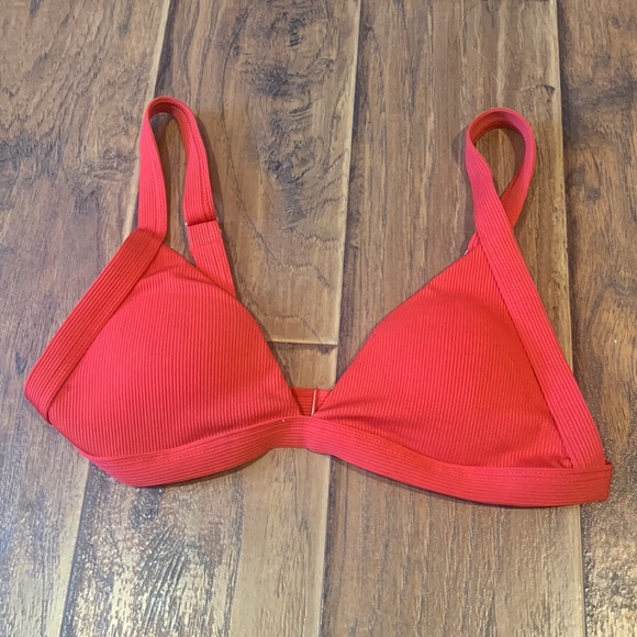 SHEIN | Swim | Red Triangle Bikini Top | Poshmark